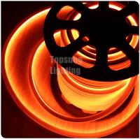 China AC 220V orange square led neon flexible light 220v 16x16mm for shop decoration for sale