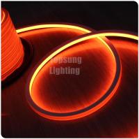 China IP68 waterproof led neon flex for outdoor decoration 16*16mm square shape neon rope DC 24V orange for sale