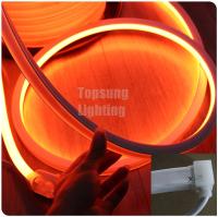 China IP68 waterproof led neon flex for outdoor decoration 16*16mm square shape neon rope DC 24V orange for sale