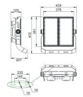 China 500w Outdoor Led Flood Lights High Mast Flood Light For 5-6m High Mast Lighting Pole/High Mast Pole for sale