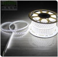 China 50m high CRI waterproof flexible led strip light 5050 smd 240VAC white strips ribbon for sale