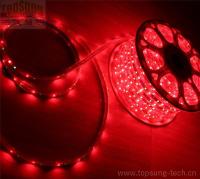 China AC led light  50m flexible strip 130V 5050 smd strip  60LED/m red led ribbon for sale