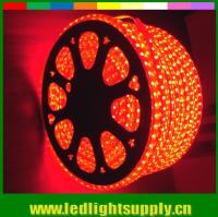 China AC led light  50m flexible strip 130V 5050 smd strip  60LED/m red led ribbon for sale