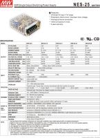 China MEAN WELL original NES-25-12 12V 2.1A meanwell NES-25 12V 25.2W Single Output Switching Power Supply for sale
