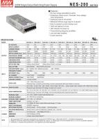 China 2017 new MEAN WELL original NES-200-12 12V 17A meanwell 12V 204W Single Output Switching Power Supply for sale