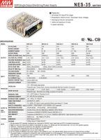 China High quality MEAN WELL  24V 1.5A meanwell NES-35 24V 36W Single Output Switching Power Supply for sale