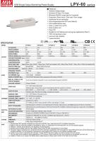 China 2017 new  Meanwell 60w 24v low voltage  LPV-60-24 led neon transformer for sale