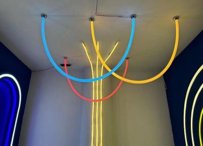 China 50mm big 360 product wholesale price flexible neon light tubing 24v rgb led pixel tube bar flexible ropes for sale