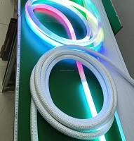 China Magic dream color 24v woven cover 360 degree led neonflex tubing pixel rgbic neon flexible lightings for sale