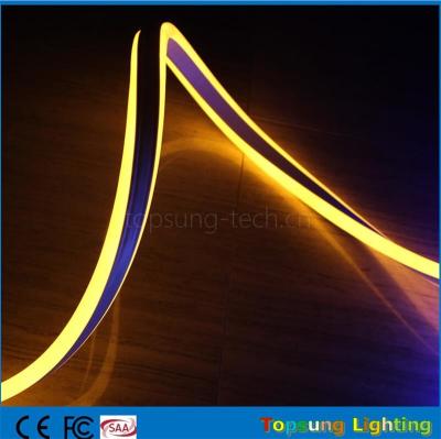 China whole sale 24V double side yellow led neon flexible strip for outdoor for sale