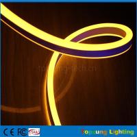 China whole sale 24V double side yellow led neon flexible strip for outdoor for sale