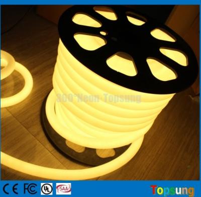 China 25M spool 12 Volt 360 degree round warm white led flex neon strip for room for sale