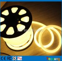 China 25M spool 12 Volt 360 degree round warm white led flex neon strip for room for sale
