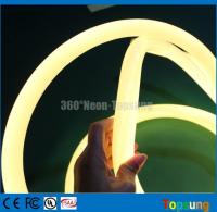 China 25M spool 12 Volt 360 degree round warm white led flex neon strip for room for sale