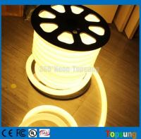 China 25M spool 12 Volt 360 degree round warm white led flex neon strip for room for sale
