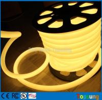 China 25M spool 12 Volt 360 degree round warm white led flex neon strip for room for sale