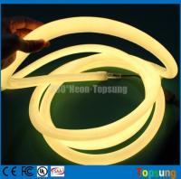 China 25M spool 12 Volt 360 degree round warm white led flex neon strip for room for sale