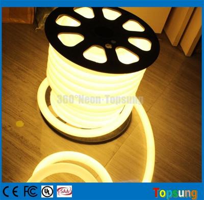 China 25meter spool 12V DC 360 degree round warm white led flex neon lights for letter for sale