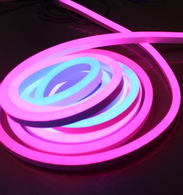 China 24v rgb led neon flex digital led neon Christmas light decoration outdoor for sale