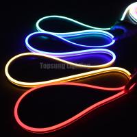 China 24v Magic chasing neonflex digital RGB neon flexible strip 11x19mm flat surface for sale