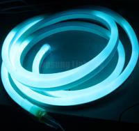 China 24v chasing neon flex digital RGB neon flexible strip 11x19mm flat surface for sale