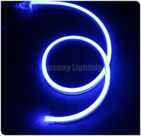 China 11x19mm flat surface blue super bright 24v neon tube soft led neon-flex light for sale