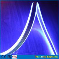 China Double-sided neon flex light 8*18mm mini size LED neonflex strip ribbon 24v blue color for sale