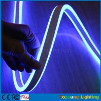 China Double-sided neon flex light 8*18mm mini size LED neonflex strip ribbon 24v blue color for sale