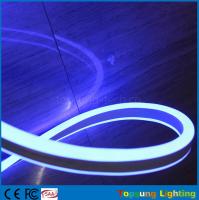 China Double-sided neon flex light 8*18mm mini size LED neonflex strip ribbon 24v blue color for sale