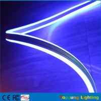 China Double-sided neon flex light 8*18mm mini size LED neonflex strip ribbon 24v blue color for sale