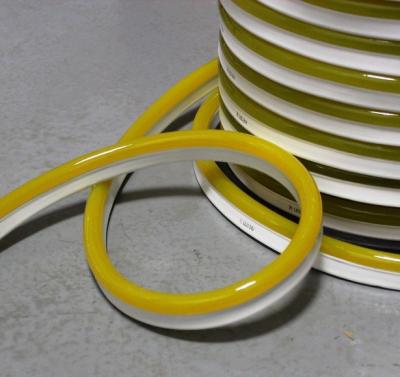China Yellow Colored pvc cover neon flexible strip 220v led neonflex ribbon rope 11x18mm slim waterproof outdoor decoration for sale