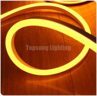 China Yellow Colored pvc cover neon flexible strip 220v led neonflex ribbon rope 11x18mm slim waterproof outdoor decoration for sale