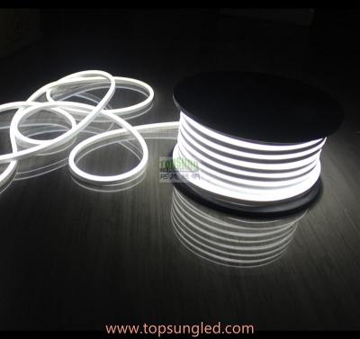 China 50m 12v 24v micro 7*15mm high lumen white milky Jacket Mini Led Flex Neon 10cm cuttable Flexible LED Neon Rope for sale