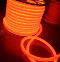 China 12v mini round 16mm diameter 360 degree emitting led neonflex rope light orange led neon soft tube for sale