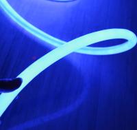 China blue color mini round neon flex 360 degree emitting 12V SMD2835 rope light for sale