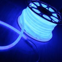 China blue color mini round neon flex 360 degree emitting 12V SMD2835 rope light for sale