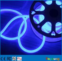 China blue color mini round neon flex 360 degree emitting 12V SMD2835 rope light for sale