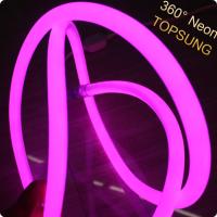 China 16mm micro 360 degree flex led neon strip for signs 12v pink color emitting soft tube lights smd for sale