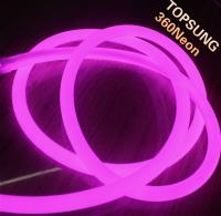China 16mm micro 360 degree flex led neon strip for signs 12v pink color emitting soft tube lights smd for sale