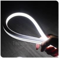 China Waterproof light 24v cold white led neon flexible strip IP68 led neon flex silicone material for sale