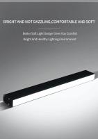 China 24 Inch LED Batten Linear Light Fixtures Surface-Mounted Dimmable 0/1-10V Ceiling-Mounted Modern Linear Lighting for sale