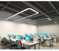 China 24 Inch LED Batten Linear Light Fixtures Surface-Mounted Dimmable 0/1-10V Ceiling-Mounted Modern Linear Lighting for sale