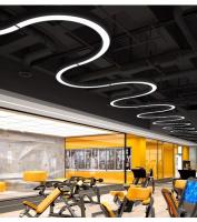 China Dimmable LED Linear Light Seamless Connection Suspended Light Dimmable Hanging Ceiling Shop Linear Light for sale