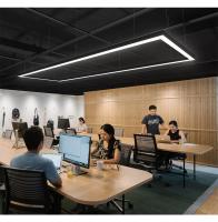 China Energy-Saving Square Tube LED Office Lights Ceiling-Mounted Linear Hanging Lights with Insect-Proof Feature for sale