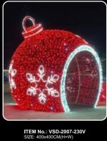 China custom led christmas motif light 3d giant balls street lamps for sale