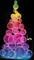 China event giant programmable rgb color change christmas outdoor street decoration led 3d arch motif lights time tunnel lighting for sale