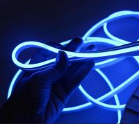 China Mini side emitting silicone waterproof outdoor 12v led neon flex strip lighting 6mm blue for sale