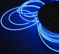 China Mini side emitting silicone waterproof outdoor 12v led neon flex strip lighting 6mm blue for sale