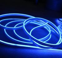 China 12v blue color led neon ribbon light 6*12mm micro neon rope light for sale