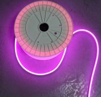 China Flexible Neon LED Light Glow EL Wire String Strip 5mm purple neon strips lightings for sale